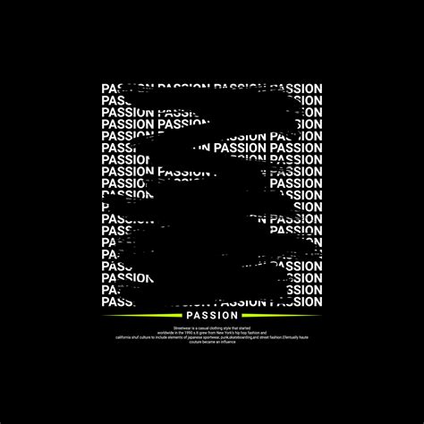Passion T Shirt Design Suitable For Screen Printing Jackets And