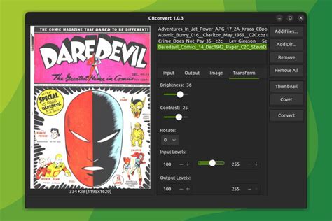 使用开源工具 Cbconvert 转换你的漫画书 Linuxstory