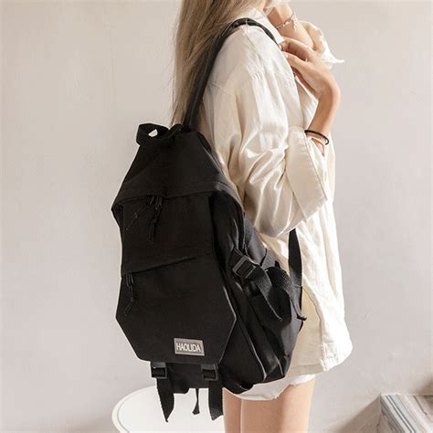 베이직 뱃지 캐주얼백팩 에이블리