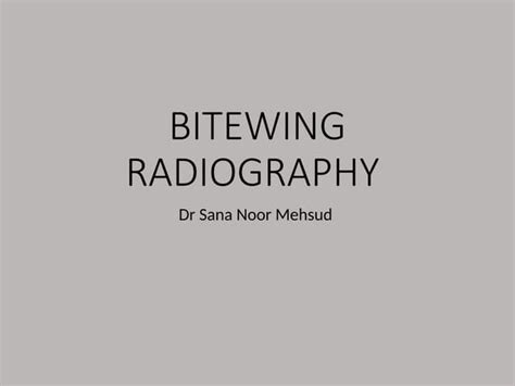 Parallel Angle Technique Vs Bisecting Angle Technique Pptx