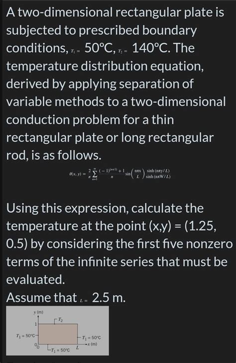 Solved A Two Dimensional Rectangular Plate Is Subjected To