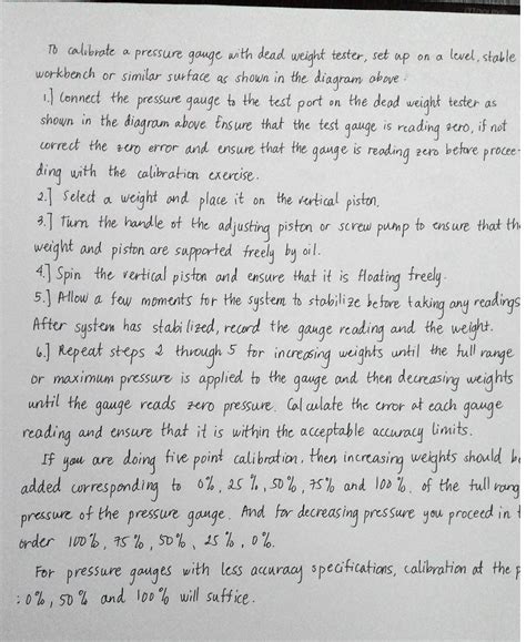 Calibration Of Pressure Gauge Lab Report NatalyexHerrera