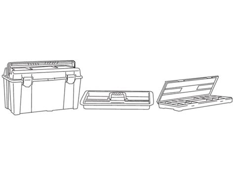 Tayg TG33: TAYG - Toolbox - 480 x 258 x 255 mm - with Tray and Box - 31 ...