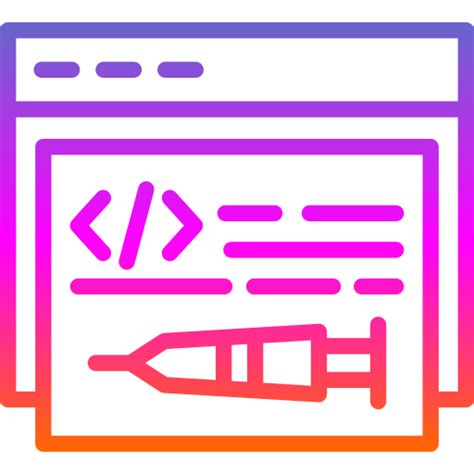 Code Injection Generic Gradient Icon