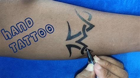 How To Make Hand Tattoo Using Pen 43 Tattoo Pentattoo Tattooart