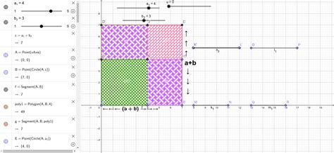 Algebraic Identities Geogebra