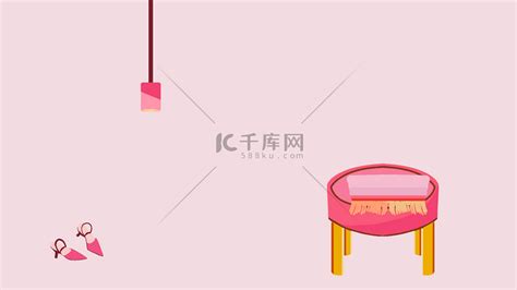 少女生活方式粉红色背景可爱图背景图片免费下载 千库网