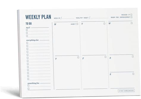 Weekly Task Calendar
