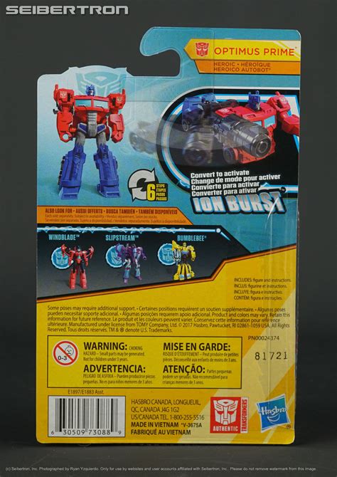 Ion Burst Optimus Prime Transformers Cyberverse Scout Class Hasbro 2018