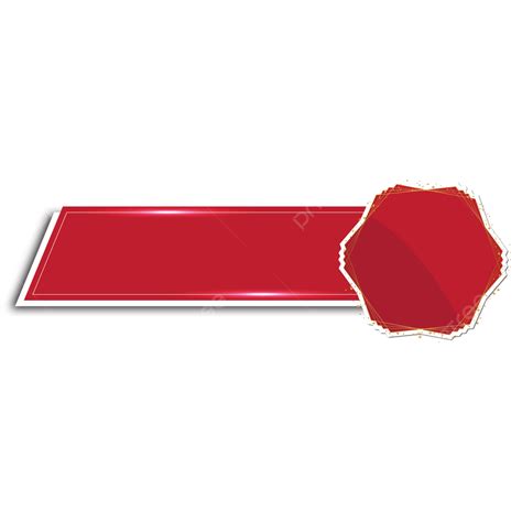 Red Text Box Abstract Shape Banner Islamic Banner Text Box PNG And