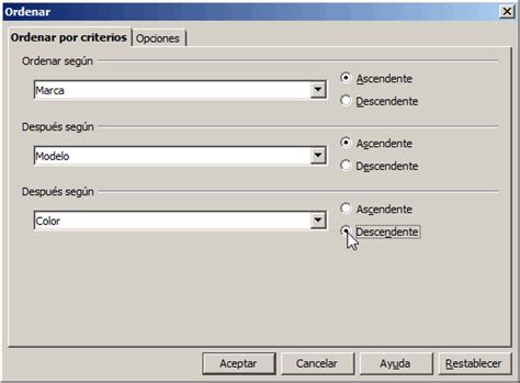 Ordenar Por Varias Columnas Manual De Apache OpenOffice Calc