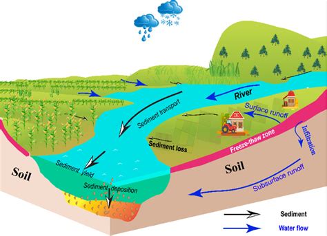 River Deposition Diagram
