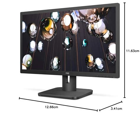 AOC E Q Inch LCD Monitor With Led Backlight And Vga Display Hdmi Port Black