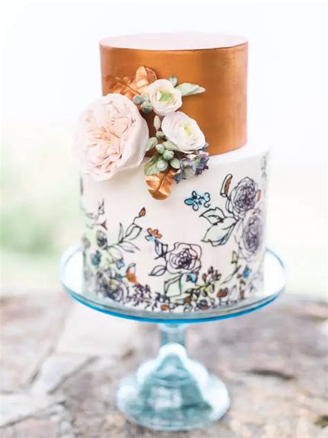 Hand Painted Wedding Cakes Belle The Magazine