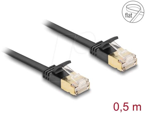 DELOCK 80344 Patch Cable Cat 6a With Cat 7 Raw Cable U FTP 0 5 M