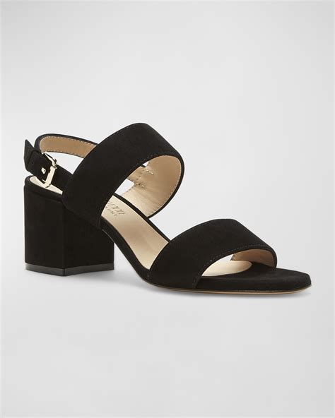 La Canadienne Foxy Ankle Strap Suede Sandals Neiman Marcus