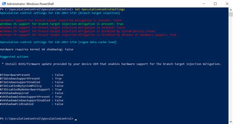 Checking Your Meltdown And Spectre Mitigation Status In Windows Glenn Berry