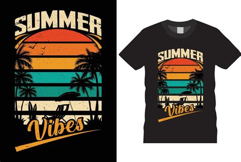 Vector Illustration On The Theme Of Summer Beach In Sea Beach Surfing