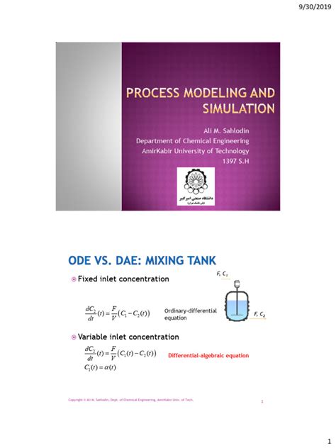 Modelingsimre3 Pdf Ordinary Differential Equation Physics