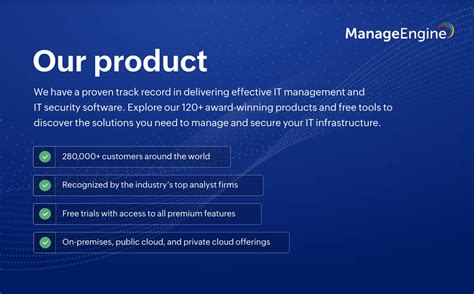 Manageengine It Operations And Service Management Software Printable