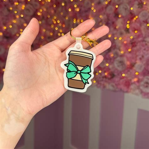 Nfc Coffee Cup With Bow Keychain Free Us Delivery Pyahik Nameplates