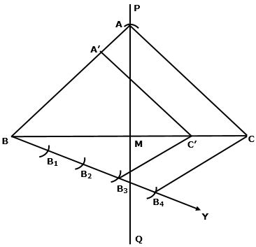 Construct An Isosceles Triangle Whose Base Is Cm And Altitude Cm Construct Another Triangle