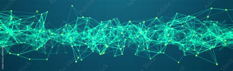 Network Or Connection Abstract Digital Background Of Points And Lines