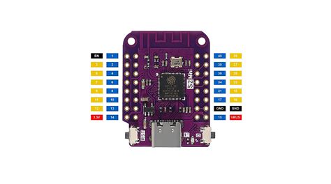 Diann 5pcs Esp32 S2 Mini V1 0 0 Wifi Iot Board Based Esp32 S2fn4r2 Esp32 S2 4mb Flash 2mb Psram
