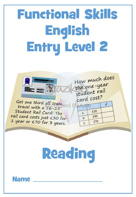 English Functional Skills Entry Level 2 Reading Bundle Inspire And Educate By Krazikas