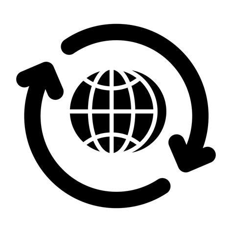A Creative Design Icon Of Global Update 23647670 Vector Art At Vecteezy