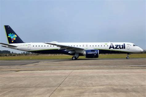 Frota da Azul ganha mais um avião Embraer 195 E2 hoje acompanhe agora