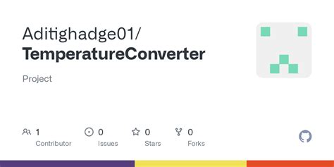 GitHub Aditighadge01 TemperatureConverter Project