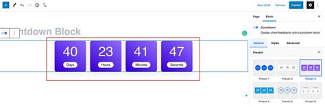 Countdown Block Radius Blocks Documentation
