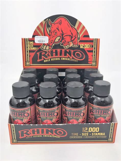 Rhino Male Sexual Enhancement 12000 Glass Pipes