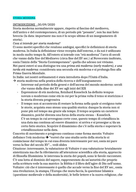 Storia Moderna Dal Libro Di Prodi Docsity