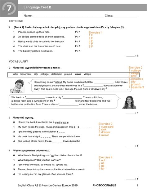 Ec A2 Tests Language Test 7b Pdf Room