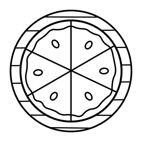 Dibujo De Pizza Para Colorear Dibujos Para Colorear Imprimir Gratis