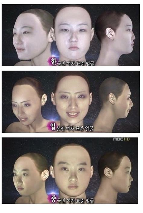 한중일 여자평균얼굴 Mlbpark