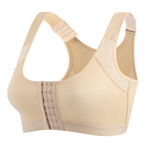 Comvalue Front Closure Post Surgery Compression Bras For Women