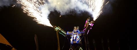 Pyrobot 10ft Led Pyrotechnic Robot Heartburn Entertainment