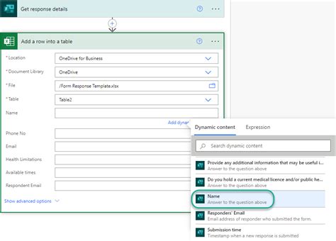 How To Save A Microsoft Forms Response In An Excel Template