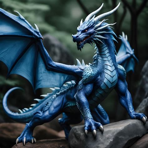 Premium Photo Blue Dragon
