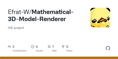 github efrat w mathematical 3d model renderer ise project