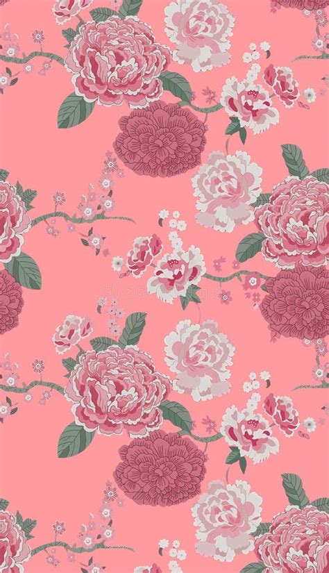 Allover Flowers Desigen Stock Illustration Illustration Of Flower