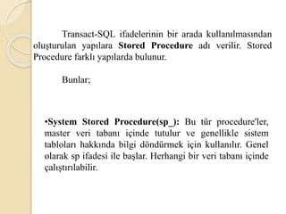 Stored procedure | PPT