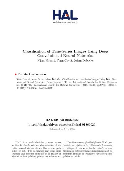 Classification Of Time Series Images Using Deep Convolutional Neural