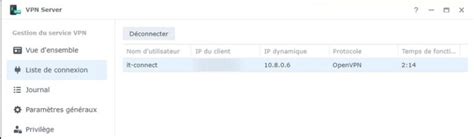 Configurer Openvpn Server Sur Un Nas Synology It Connect