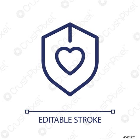 Immuunsysteem Pixel Perfect Lineair Ui Pictogram Stock Vector 5401275