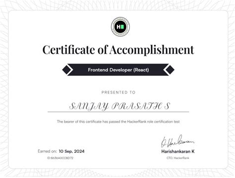 Sanjay Prasath S On Linkedin Frontenddeveloper Reactjs