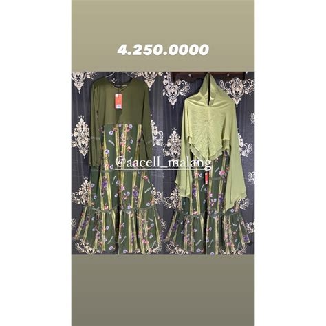 Jual Sisesa Dress Arijah Army Green Nwt Sisesa Dress Sisesa Shopee Indonesia